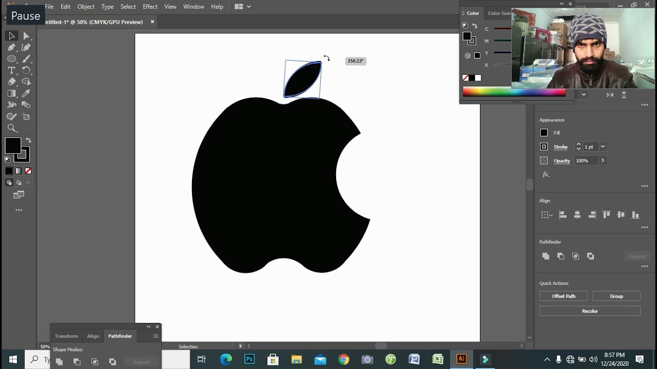 iphone logo/Adobe Illustrator Tutorial | How to draw the Apple Logo ...