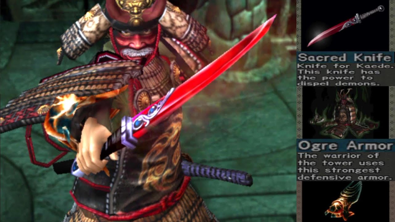 Ogre Armor┃Sacred Knife【Genma Onimusha】鬼神大鎧 - 反鬼の小太刀 -【幻魔 鬼武者】full play ...