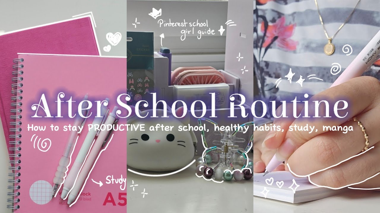 After school routine ֙⋆🐰🖇| How to stay *PRODUCTIVE* after school ...