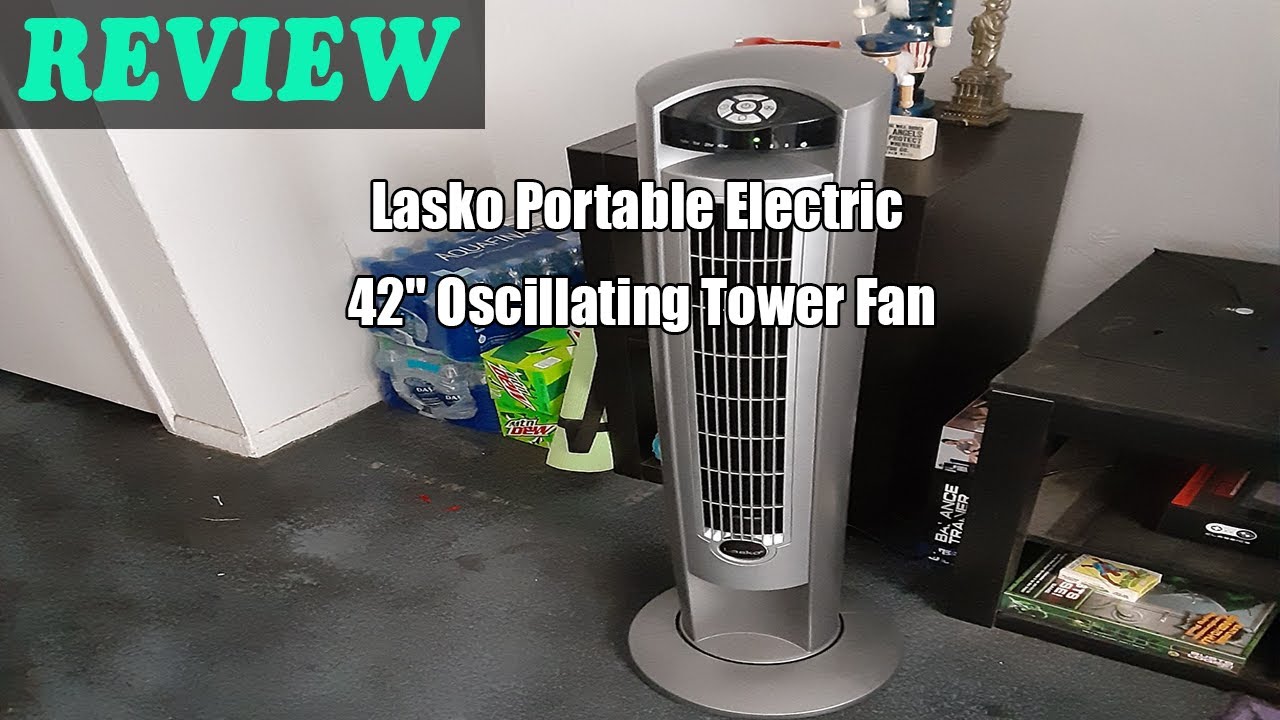 Lasko Portable Electric 42" Oscillating Tower Fan - Review 2022 - YouTube