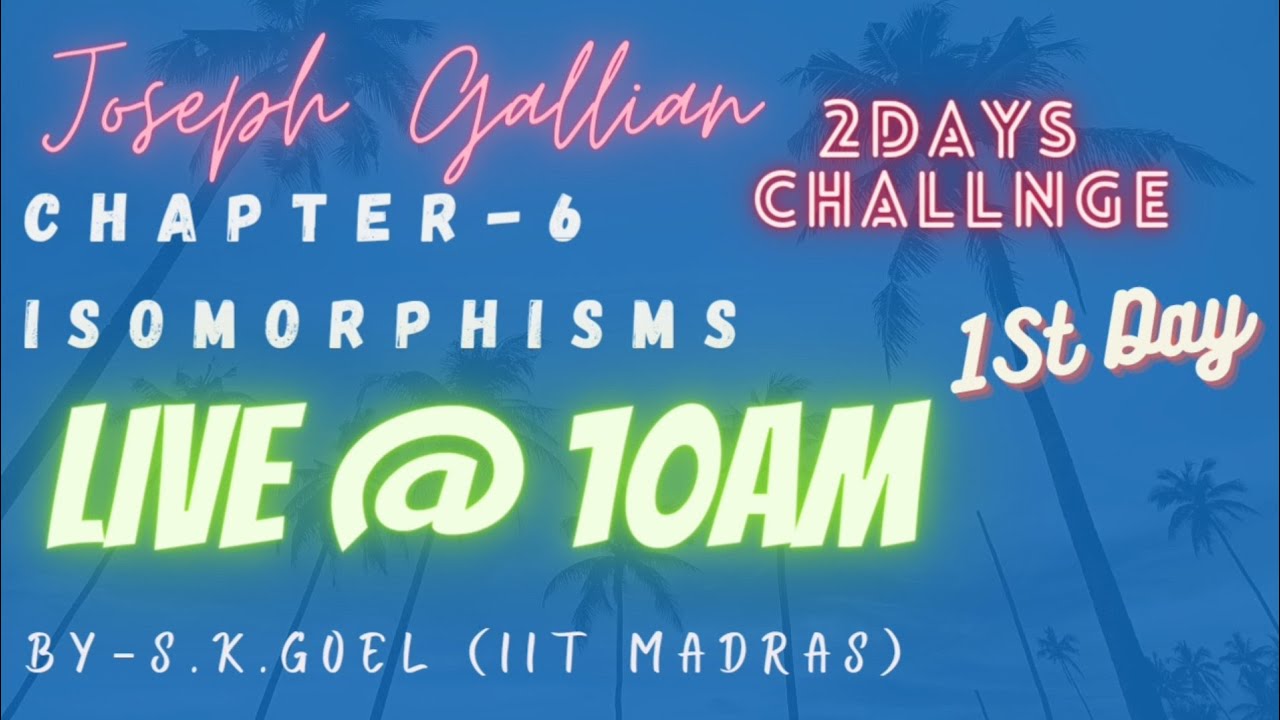 ||#1.Chapter-6-Isomorphism-Joseph Gallian|| - YouTube
