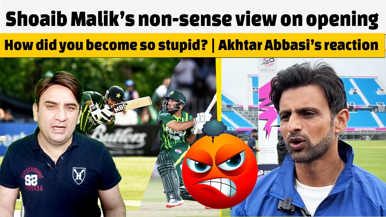 Akhtar Abbasi’s reaction to Shoaib Malik’s opening choice | How are you ...