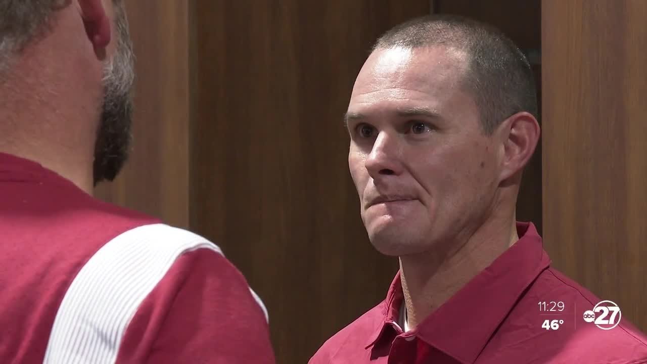 Lowndes officially introduces Adam Carter as head coach - YouTube