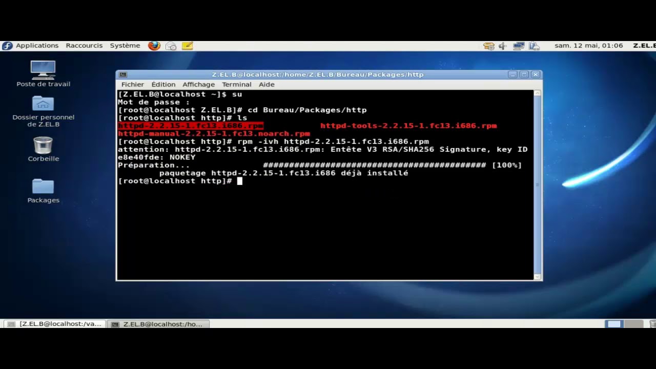 L'Hébergement d'un site WEB sous Linux Fedora 13 - YouTube