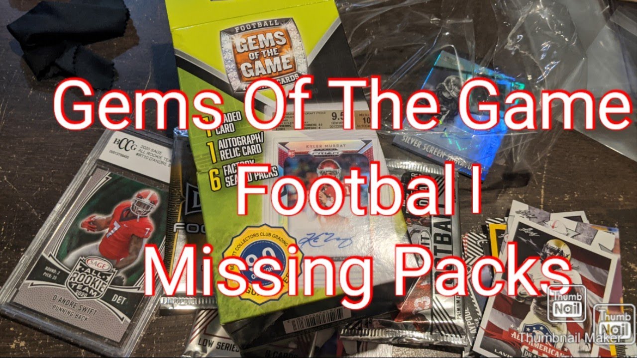 Opening 2021 Gems Of The Game Football...Oops missing packs What ...