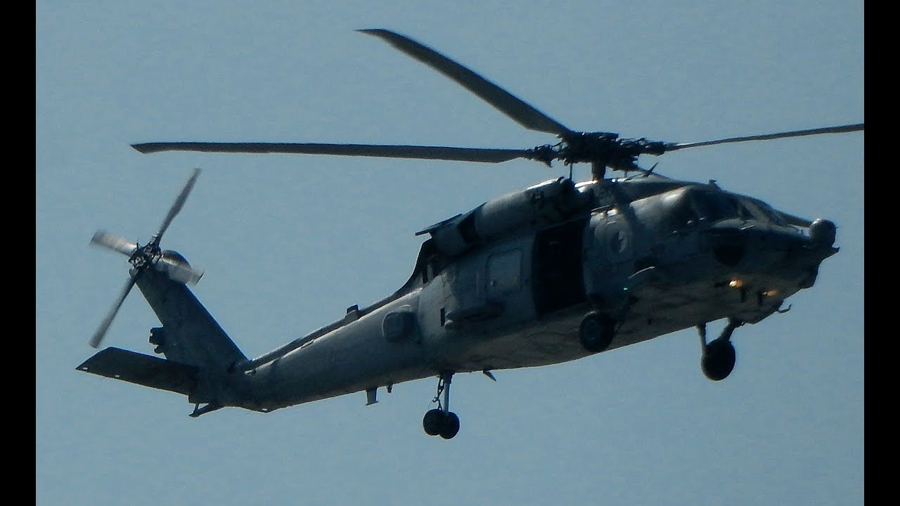 Sikorsky HH-60H Seahawk Helicopter Engine Start Up, Taxi & Landing at ...