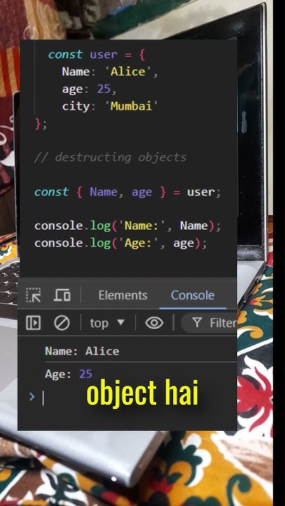 Day 16 Learn Object Destructuring In Javascript Coding Webdevelopment Learnjavascript Youtube