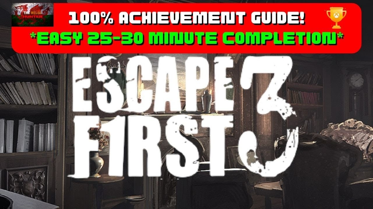 Escape First 3 - 100% Achievement Guide! *EASY 25-30 Minute Completion* - YouTube