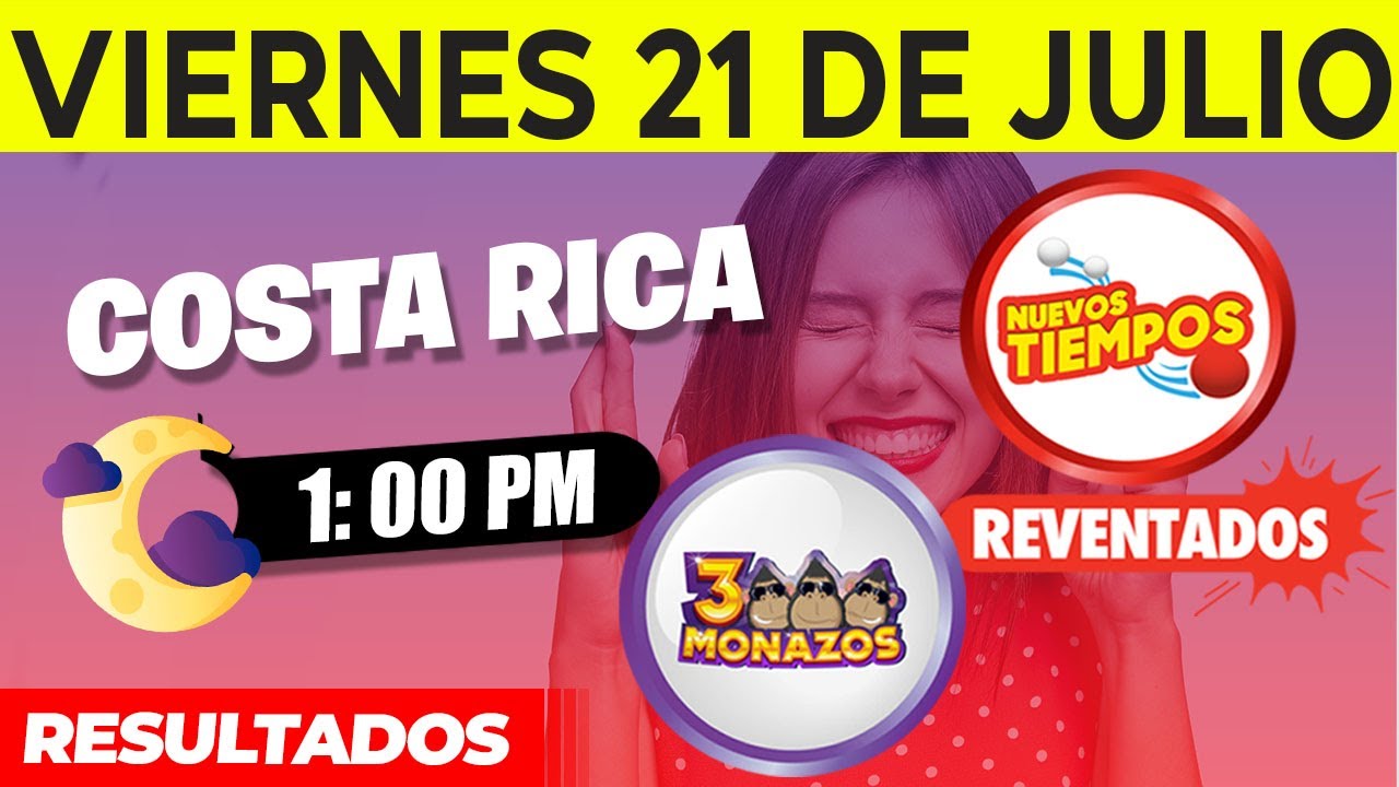 Sorteo 1:00pm Nuevos Tiempos y 3 Monazos Medio día del viernes 21 de ...