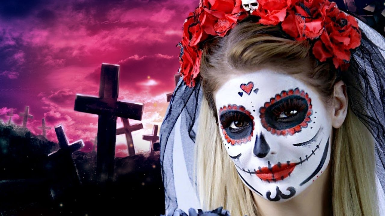 LOVEly Skull Bride - Halloween Makeup Tutorial | ILINCA WOLFF - YouTube