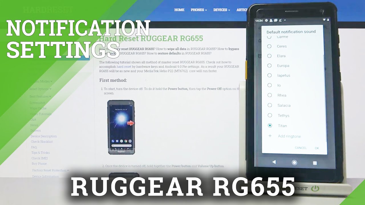 Ruggear RG655 - Notification Tones | Sounds Review - YouTube