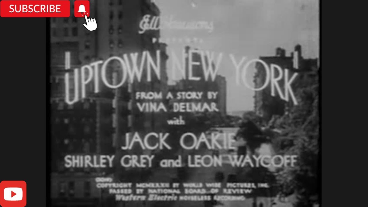 1932 Uptown New York directed by Victor Schertzinger, with Shirley Grey ...