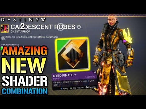 Destiny 2: NEW Shader Combination Is Amazing! YOU MUST GET THIS TODAY ...