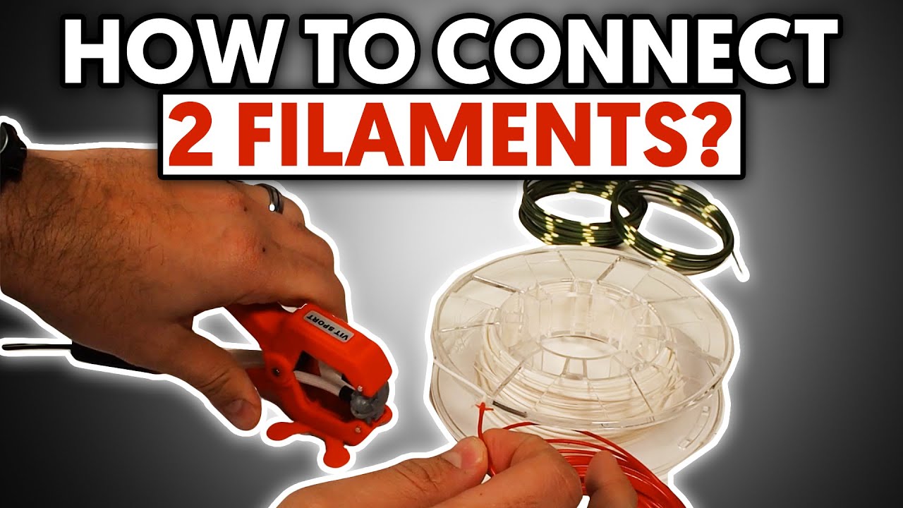 How To Connect 2 Filaments By 3D Printer Filament Connector Gen2 - YouTube