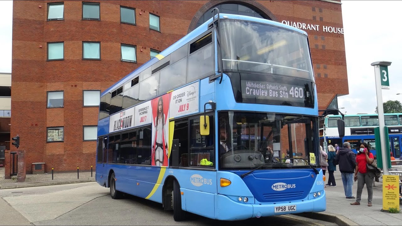 Journey On Metrobus Crawley Route 460 6962 YP58 UGC - YouTube
