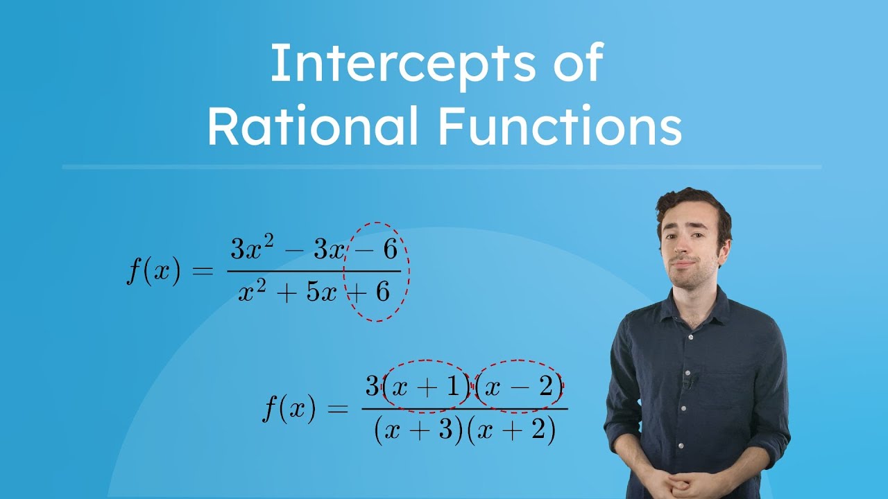 Intercepts of Rational Functions - Algebra 2 for Teens! - YouTube
