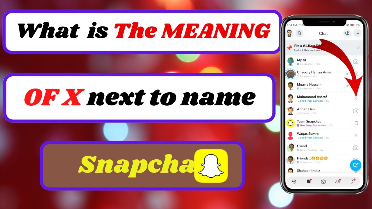 what does x mean on snapchat|what does it mean when there's an x next ...
