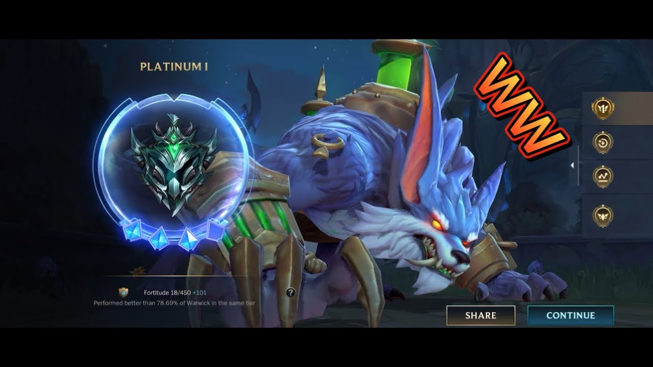 Warwick Jungle Ranked | League of Legends: Wild Rift - YouTube