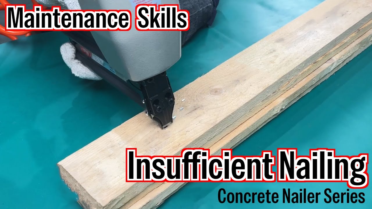 Concrete Nailer Repair- How to Fix Insufficient Nailing - YouTube