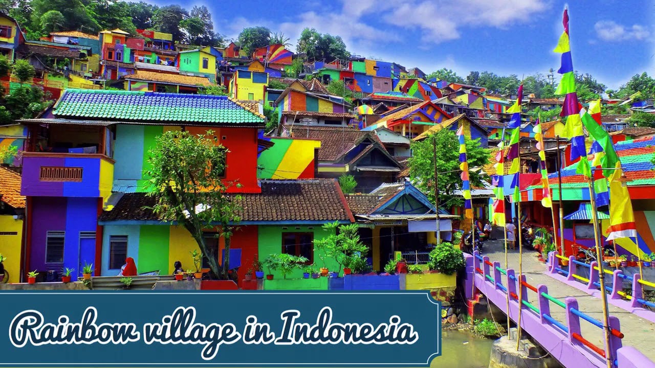 RAINBOW VILLAGE IN INDONESIA - YouTube