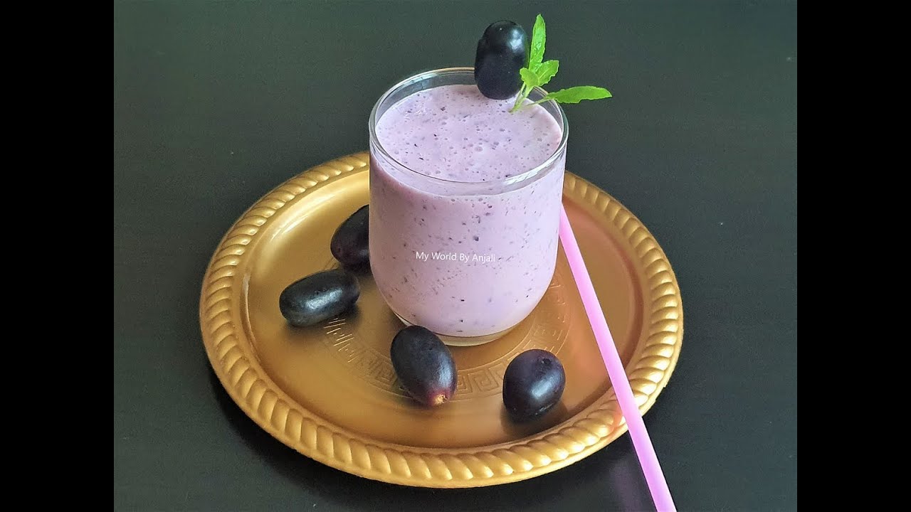 ഈ ലസ്സി ഒന്ന് ട്രൈ ചെയ്യു.. II Easy & Tasty Black Grapes Lassi II ...