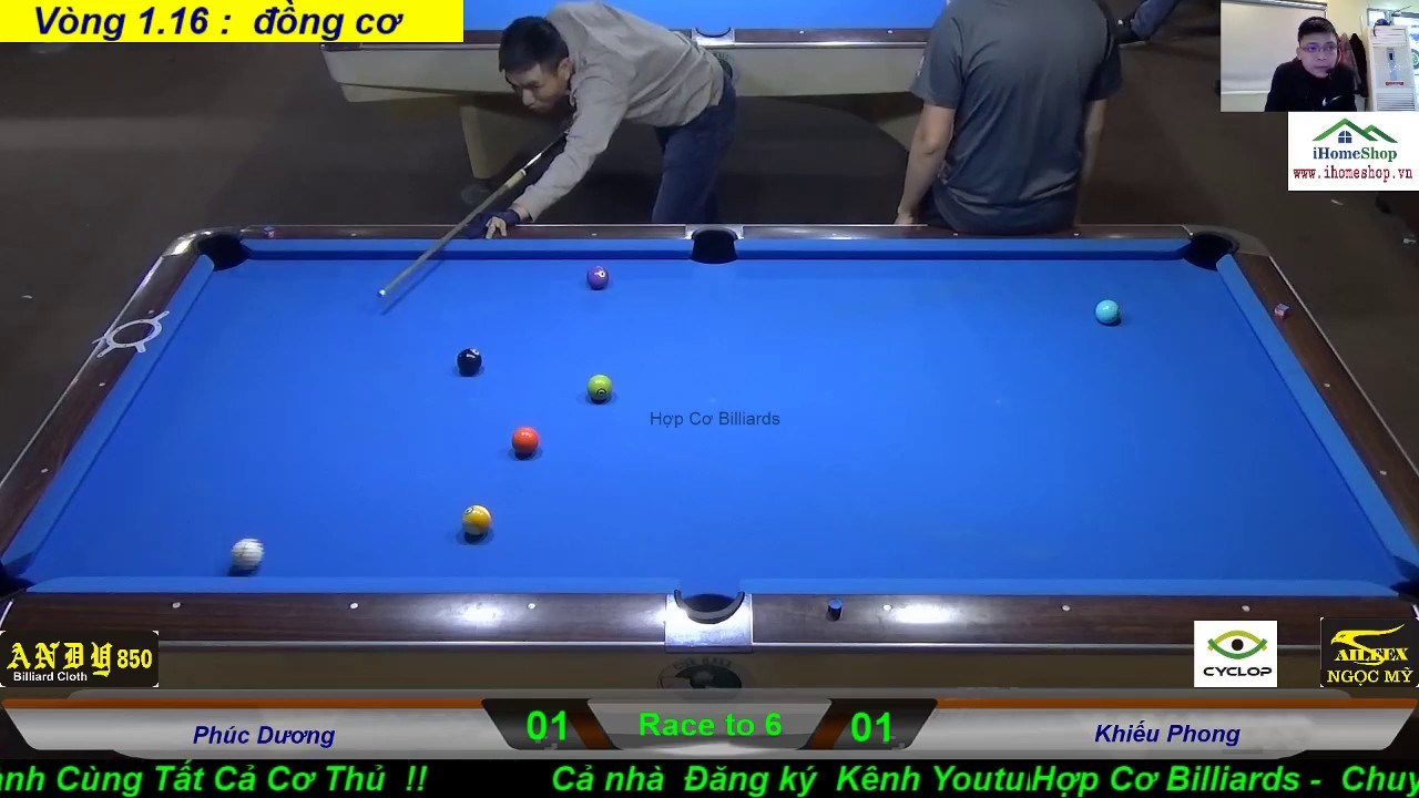 Pool 9 Ball Amateur | Phúc Dương - Khiếu Phong | Giải 9bi Thái Bình mở ...