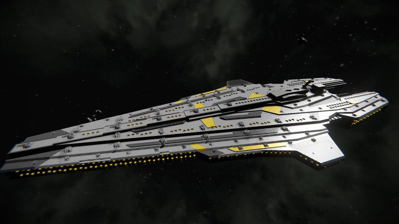 Space Engineers Meteor class medium carrier tour - YouTube