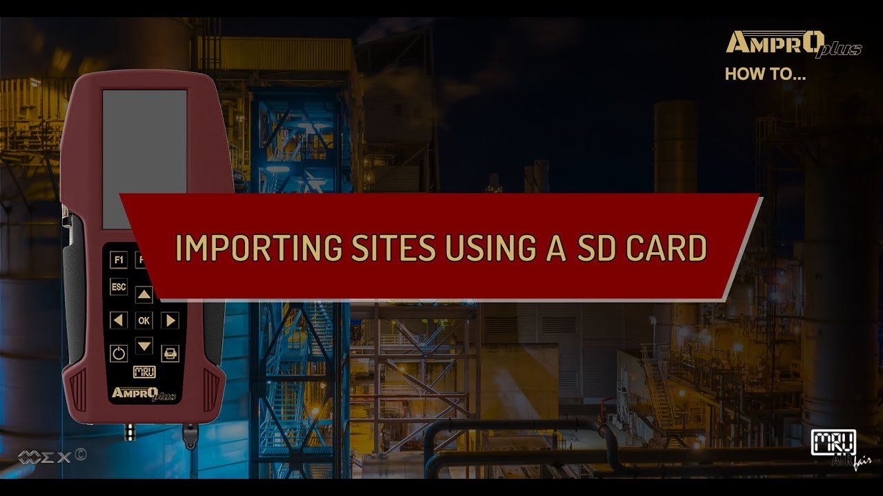 IMPORTING SITES USING A SD CARD - YouTube