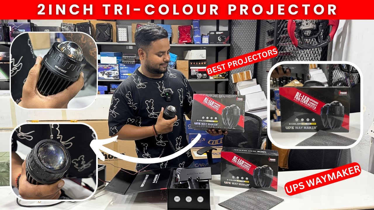 2 inch Tricolour projector🔥 | Ups waymaker | Djs Automotive - YouTube