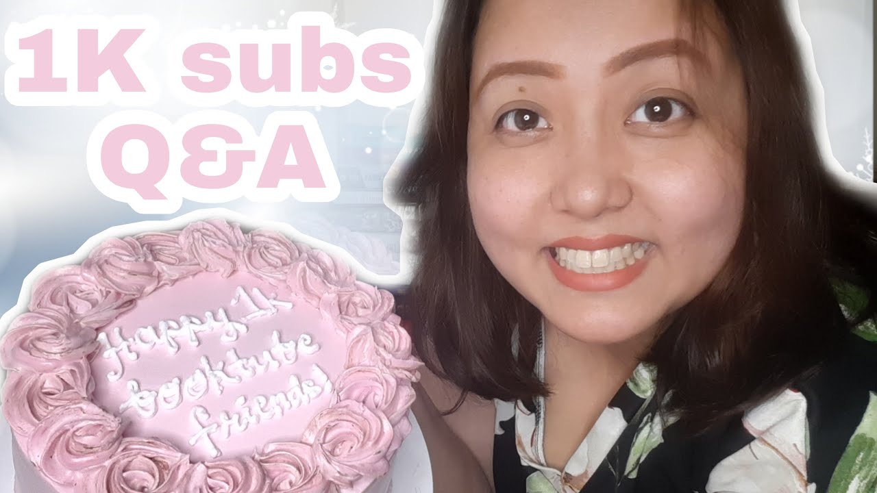 HAPPY 1K SUBS! | my first q&a + cake mukbang (???) - YouTube