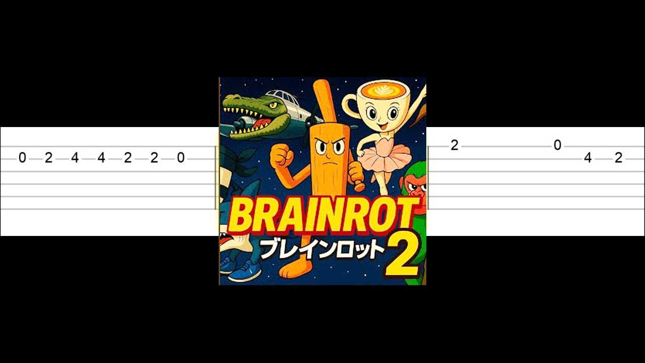 BRAINROT - ANIME OPENING 2 (Easy Guitar Tabs Tutorial) - YouTube