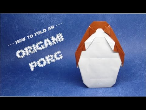 EASY ORIGAMI PORG TUTORIAL (STAR WARS) - KYLE HARRINGTON - YouTube