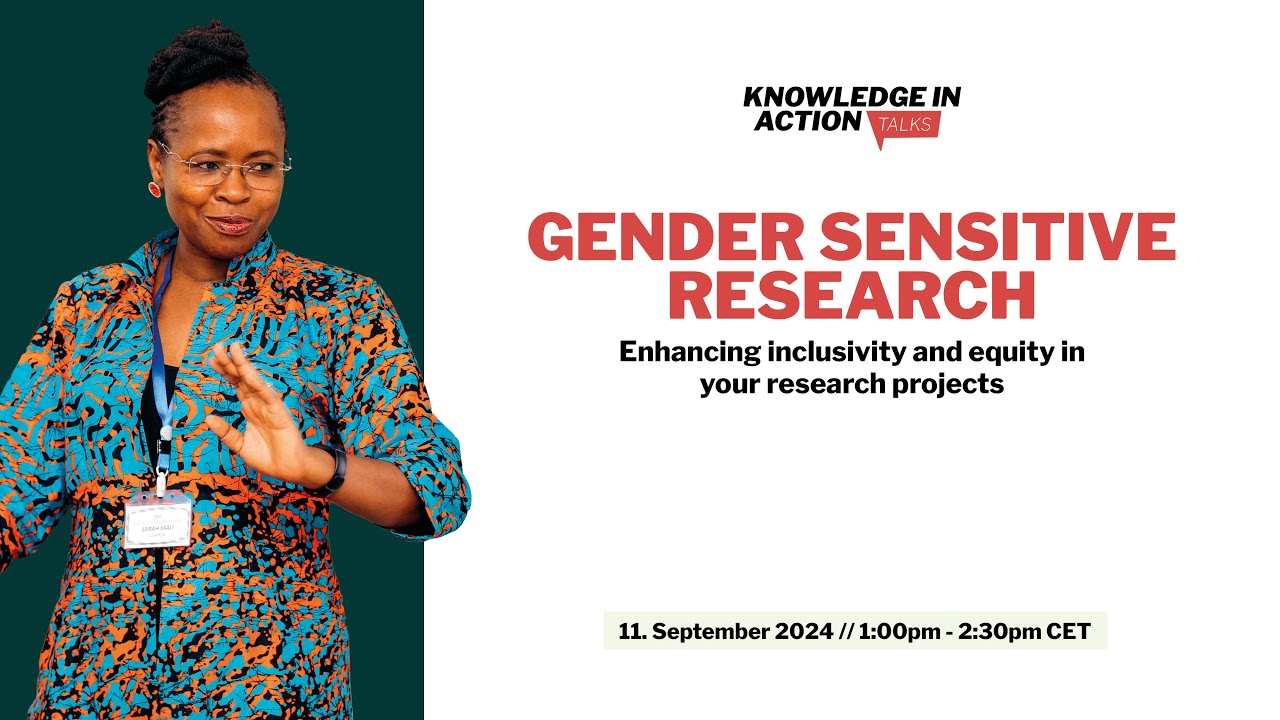 Gender sensitive research: Enhancing inclusivity and equity in your ...