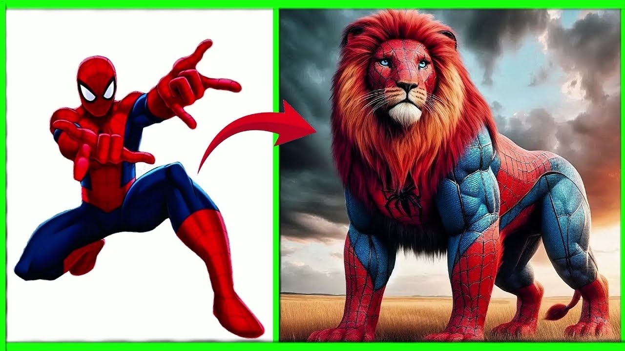 Avengers but lion 🦁 Marvel and DC All characters #avengers #marvel # ...