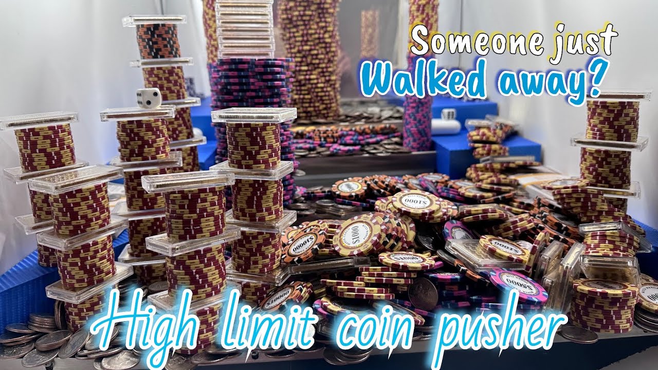 High limit coin pusher 1 Quarter Challenge $100.000.00 - YouTube