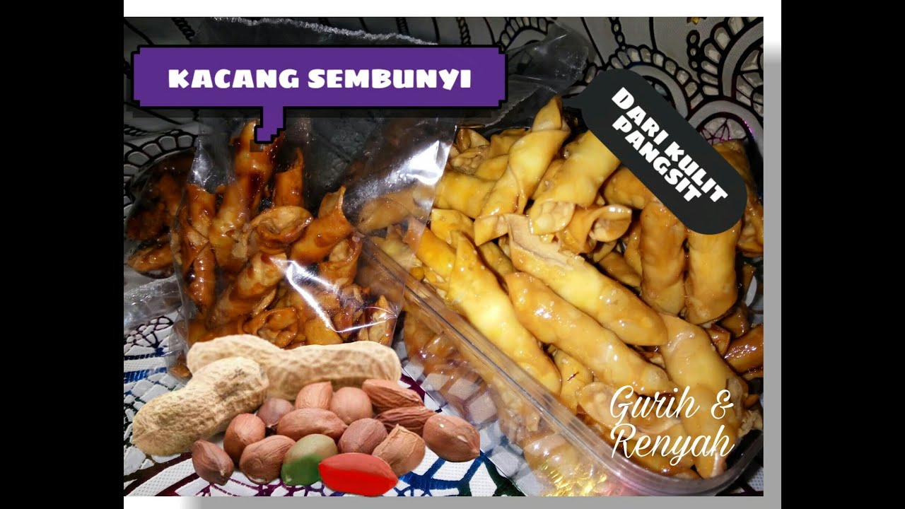 RESEP MEMBUAT KACANG SEMBUNYI || CEMILAN LEBARAN || KUE OLAHAN KACANG ...