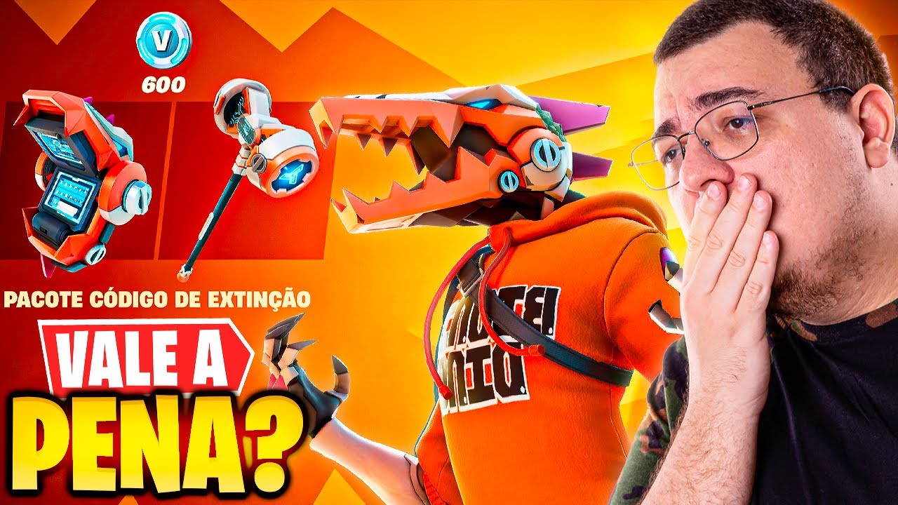 NOVO PACOTE INICIAL VALE A PENA ? PACOTE CODIGO DE EXTINÇÃO FORTNITE ...