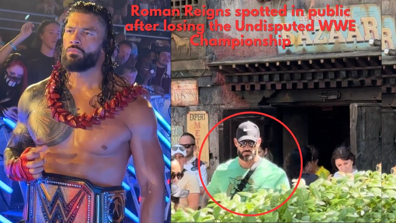 Roman Reigns spotted in public after losing the Undisputed WWE ...