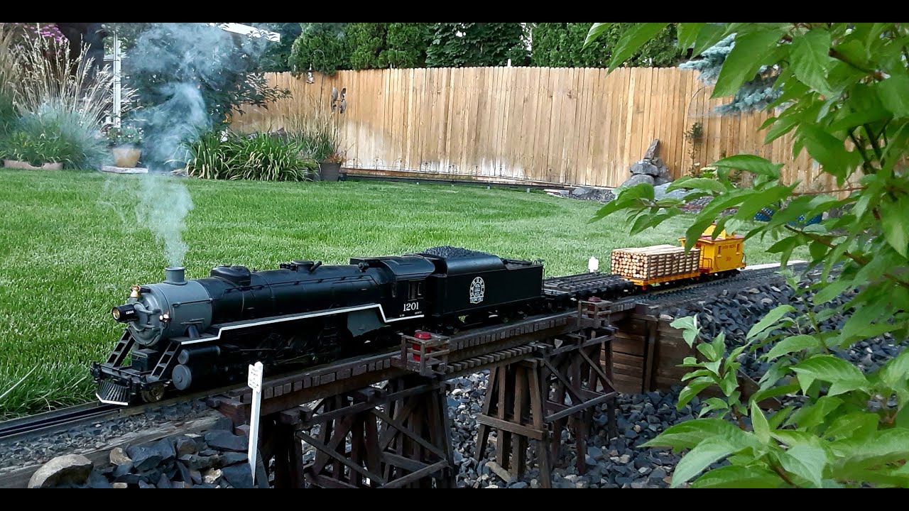 Construction of a G Scale Garden Railroad - YouTube
