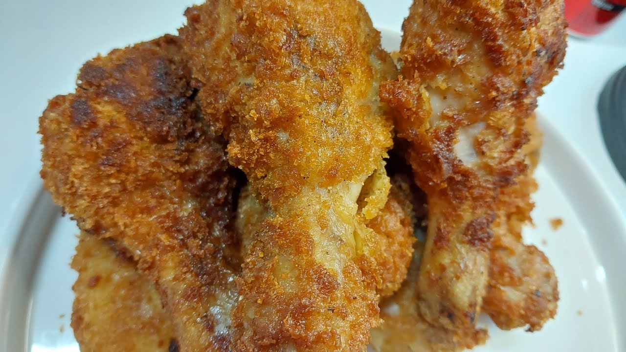 [오늘의 메뉴] 점심 닭다리 후라이드치킨(made by su hong) - YouTube