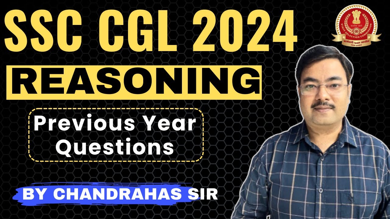 SSC CGL Reasoning Previous Year Question Tier I | Study Smart - YouTube