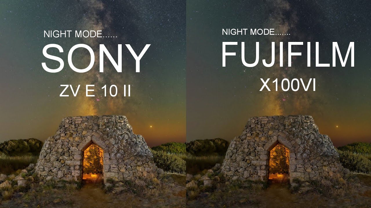 Sony EV 10 II VS Fujifilm X100VI Night Mode Camera test - YouTube