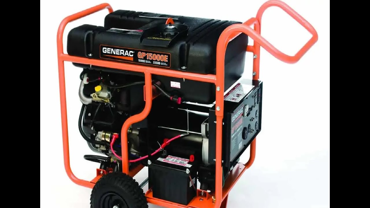 Generac GP150000E Generator - Carburetor removal and cleaning - YouTube