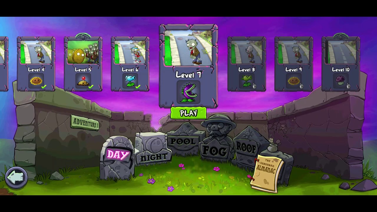 PvZ Level 7, Day at L2, Plants vs. Zombies Gameplay (Original) - YouTube