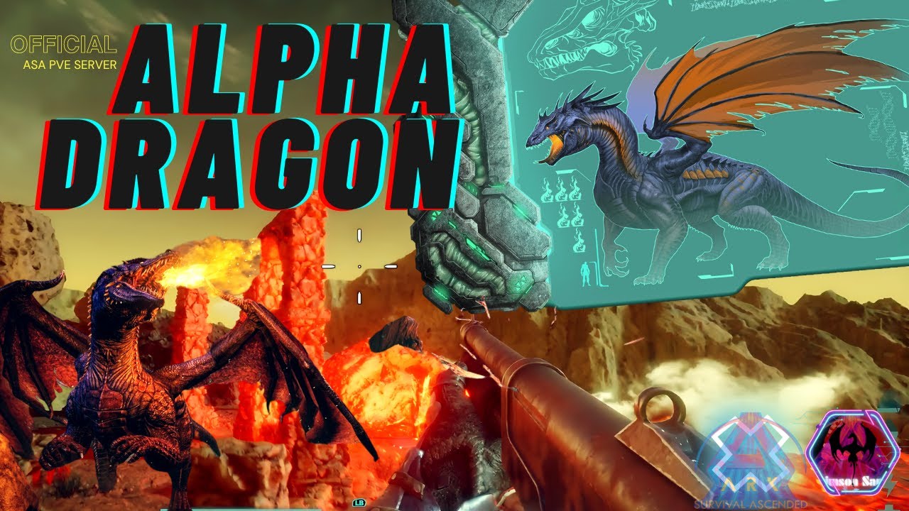 Unlock Dragon Hologram!! Casual Alpha Dragon on Ark Survival Ascended ...