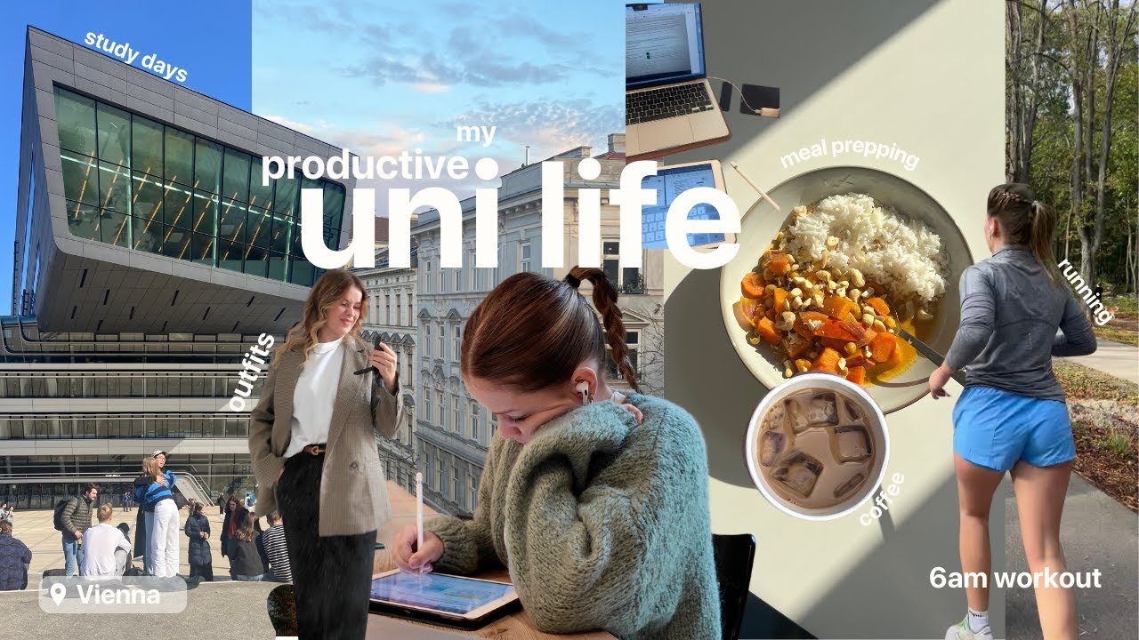 uni vlog living in Vienna | study, cook & run with me - YouTube