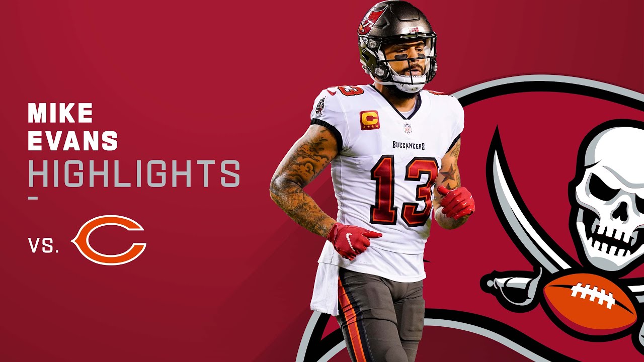 Every Catch from Mike Evans' 3-TD Game vs. Bears | NFL 2021 Highlights ...