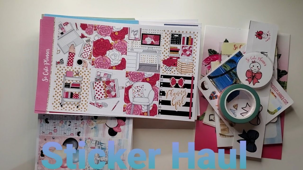 Sticker Haul- Planner stickers - YouTube