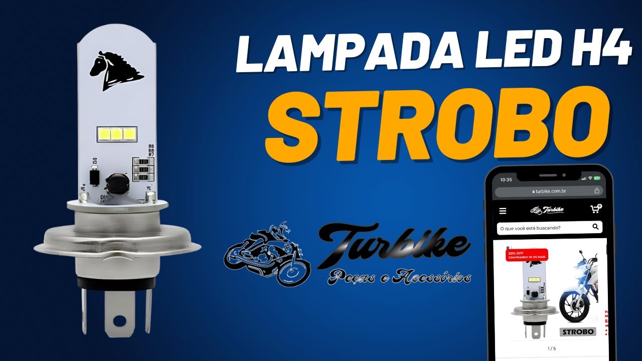 Led Lampada H4 Moto Carro Eco 500 6500k Cavalinho Strobo Stallion - YouTube