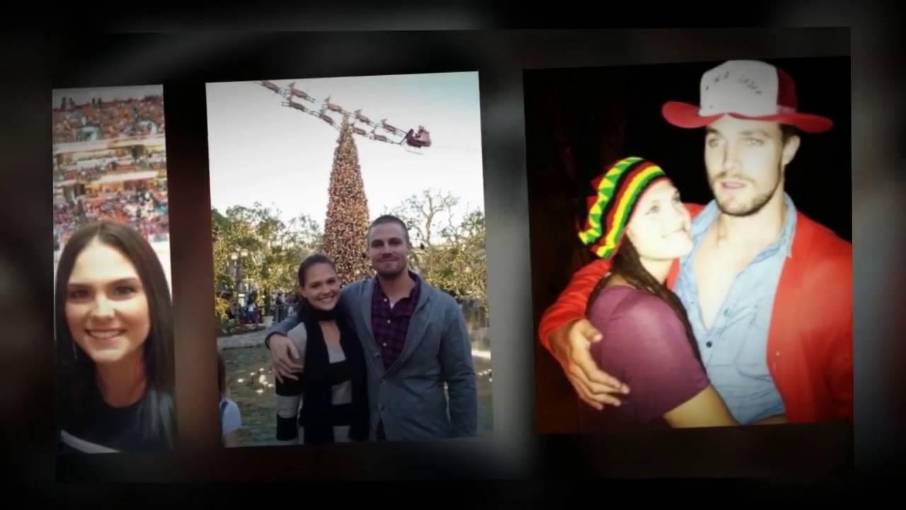 Stephen Amell and his wife Cassandra Jean Amell with their song home ...